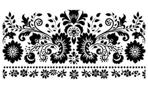 Simple Pattern Decorative Border Design Premium Ai Generated Vector