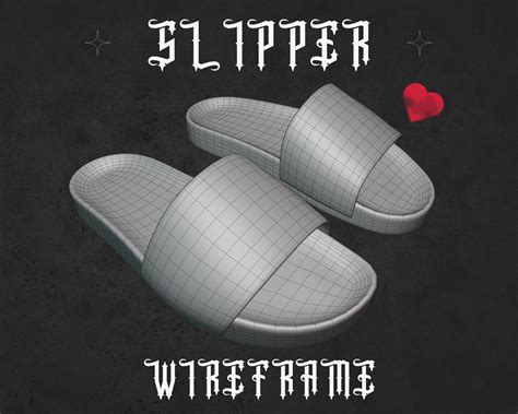 Shoes Slipper Bundle 02 Vrchat Accessories Vrc Cgtrader