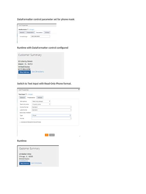 Dataformatter Control Parameter Set For Phone Mask Pdf