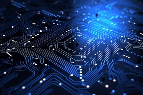 Premium Photo Technological Circuitry Pattern Background