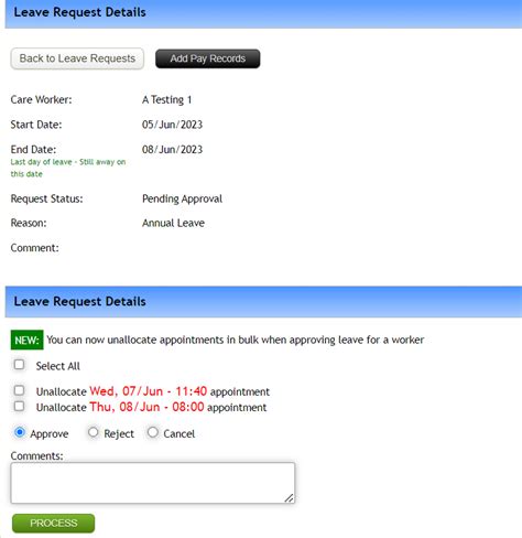 Leave Workflow Managing Staff Leave Turnpoint Knowledge Base