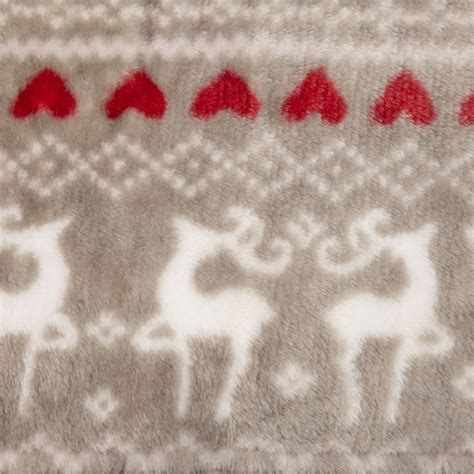 Decoris საახალწლო პლედი კრემისფერი 130 X 170 სმ Veli Store