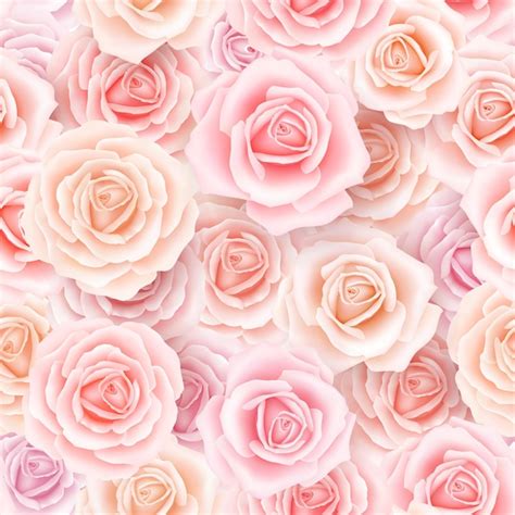 Patrón sin fisuras con rosas vector rosrs Vector Premium