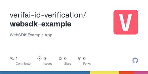 github verifai id verification websdk example websdk example app