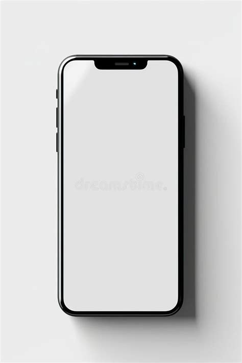 Blank Screen Smartphone Mock Up Style Ai Generated Stock Illustration Illustration Of Modern