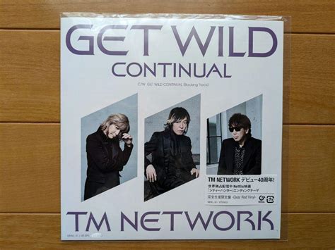 Tm Network Get Wild Continual 7インチレコード メルカリ