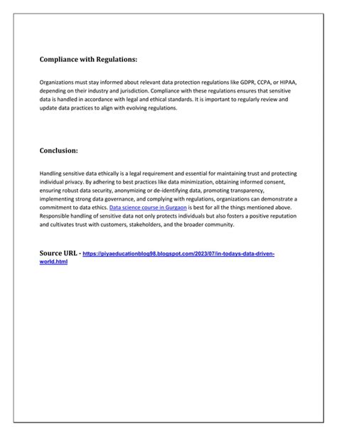 Data Ethics Best Practices For Handling Sensitive Data Pdf