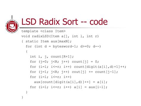 Ppt Radix Sort Chapter 10 Powerpoint Presentation Free Download