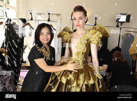 Paris France 02nd July 2017 Chinese Designer Guo Pei Presents Her