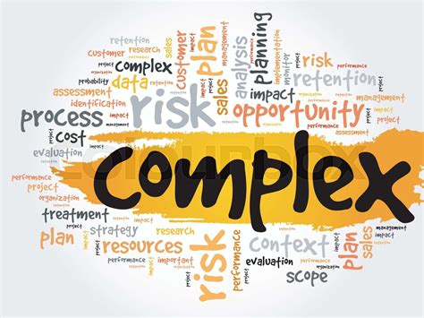 Complex Word Cloud Stock Vector Colourbox