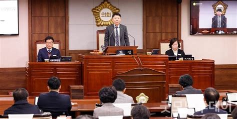 순천시의회 제274회 임시회 개회 굿모닝투데이