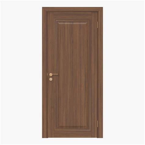 Classic Wooden Interior Door With Furniture 020 3d Model Turbosquid