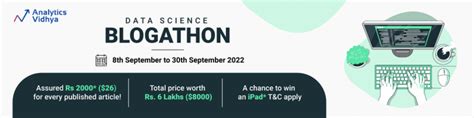 Data Science Blogathon 24th Edition Analytics Vidhya