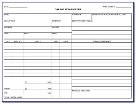 Body Shop Invoice Template Free Prosecution2012