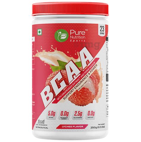 Pure Nutrition Bcca Support Endurance And Power Powder Lychee Buy Jar Of