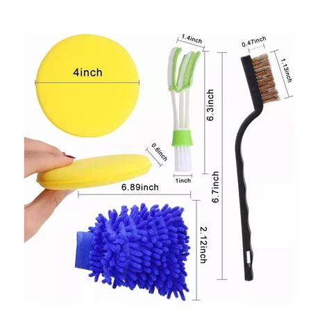 Kit De Limpieza Para Coche Con Cepillos De Detalles Y Multifuncionales Coppel
