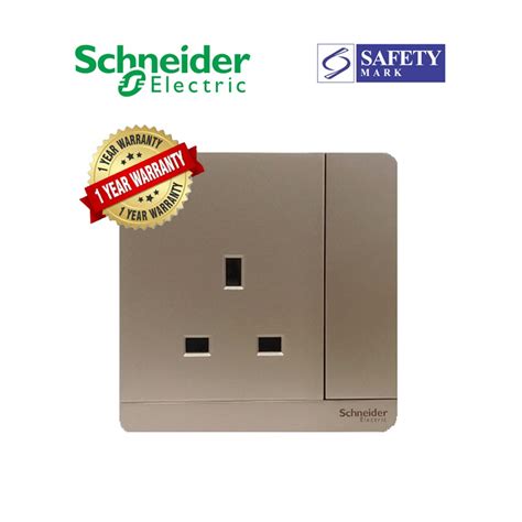 Schneider Electric Avataron 13a 250v Single Twin Socket And Blank