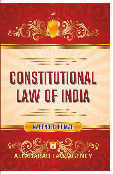 Constitutional Law Of India Drnarender Kumar Allahabad Law Agency