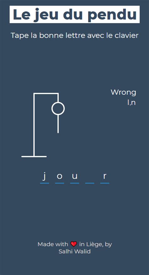 GitHub Imwaa Jeu Du Pendu Hangman Game Jeu Du Pendu Made With