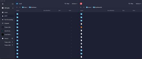 개발환경 엿보기구멍 Termius ssh platform