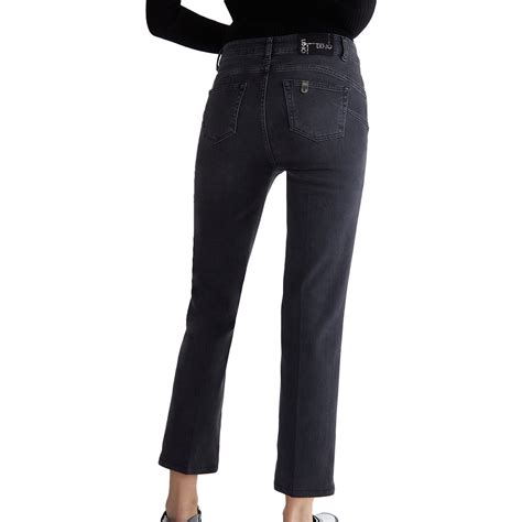 Liu Jo Jeans Bootcut Cropped Princess Woman Black Seductive