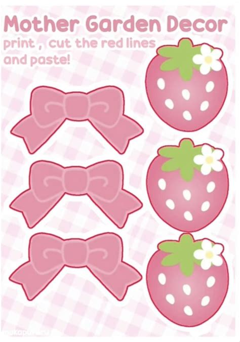 マザーガーデンの装飾 Hello kitty crafts Kawaii crafts Anime wall prints