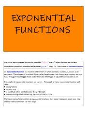 Understanding Exponential Functions & Graphs: A Comprehensive | Course Hero