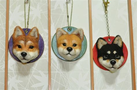 羊毛氈柴犬頭部吊飾 毛起來玩 燕魚的羊毛窩｜其他人氣榜 Pinkoi