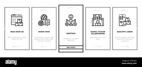 Supply Chain Management Onboarding Icons Set Vector Stock Vector Image