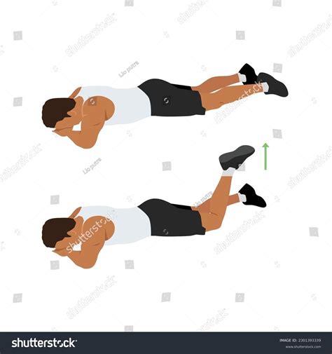 Lying Prone Knee Bend Images Stock Photos Vectors Shutterstock