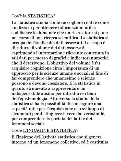 Dispense Statistica Pdf