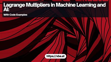 lagrange multipliers inmachine learning constrained optimization youtube