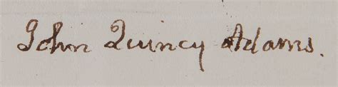 John Quincy Adams Autograph Letter Signed On News From The French