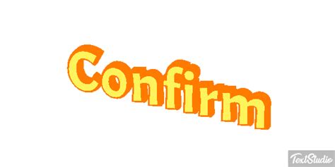 Confirm Word Animated  Logo Designs