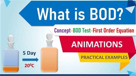 Biochemical Oxygen Demand With Animation Concept Bod Test First Order Bod Equation Youtube