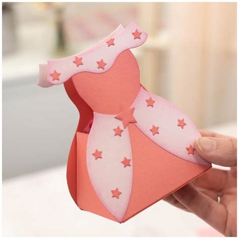 Crafters Companion 3d Box Die And Stencil Set Dress To Impress