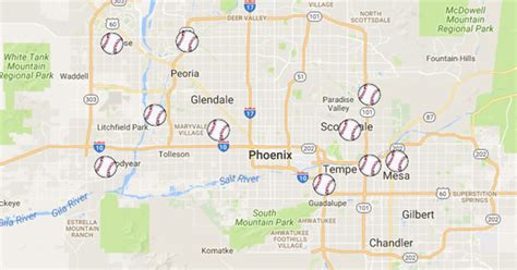 2017 Cactus League Spring Training Valley Stadium Map