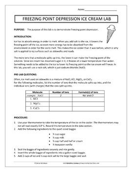 Freezing Point Depression And Boiling Point Elevation Bundle For Chemistry