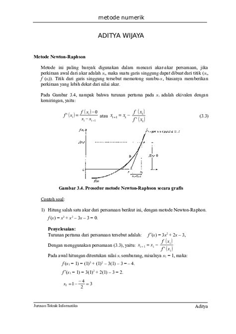 Detail Contoh Soal Metode Numerik Koleksi Nomer 20
