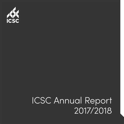 Pdf Icsc Annual Report 2017 20183 Icsc Annual Report 2017 2018 4