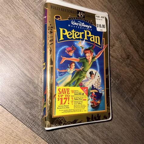 Disneys Peter Pan Vhs Clamshell Sealed New Picclick Uk
