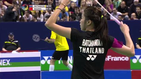 Yonex French Open Badminton SF M WS Ratchanok Intanon Vs Wang