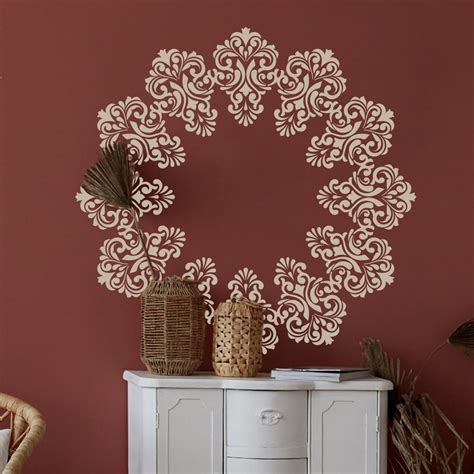 Valentino Damask Medallion Stencil Stencil Boutique