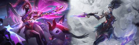 Coven Akali Sapphire And Star Guardian Akali Ruby Full Chroma Splash Arts