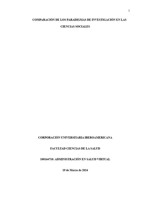 Los Paradigmas De La Investigacion En Las Ciencias Sociales Pdf