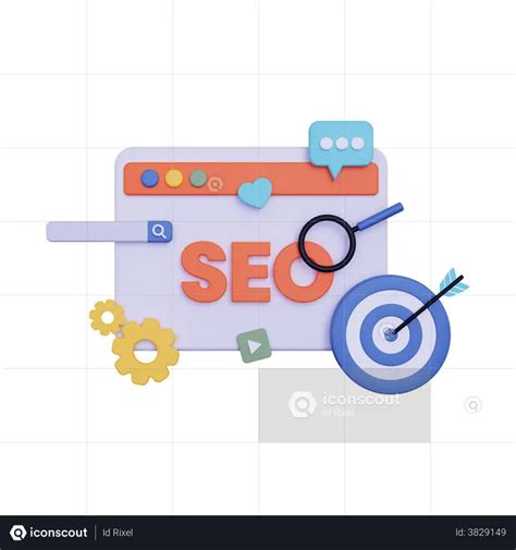 Website Seo Optimization 3d Illustration Free Download Business 3d Illustrations Iconscout