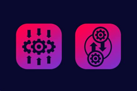 Premium Vector Integration Or Optimization Software Vector Icons