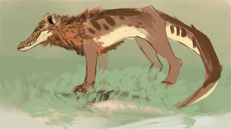 Old Old Drawing Of A Kaprosuchus That I Styled After A Lion Do Yall
