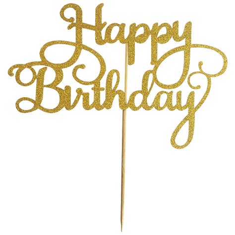 Free Happy Birthday Cake Topper Svg Png Dxf Eps Cut File Images