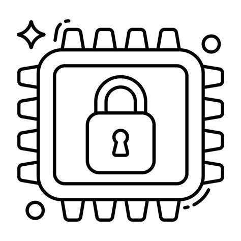 Perfect Design Icon Of Chip Security 33610645 Vector Art At Vecteezy